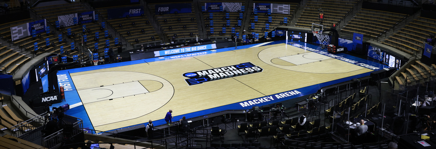 Custom Floor Graphics Set the Stage for March Madness